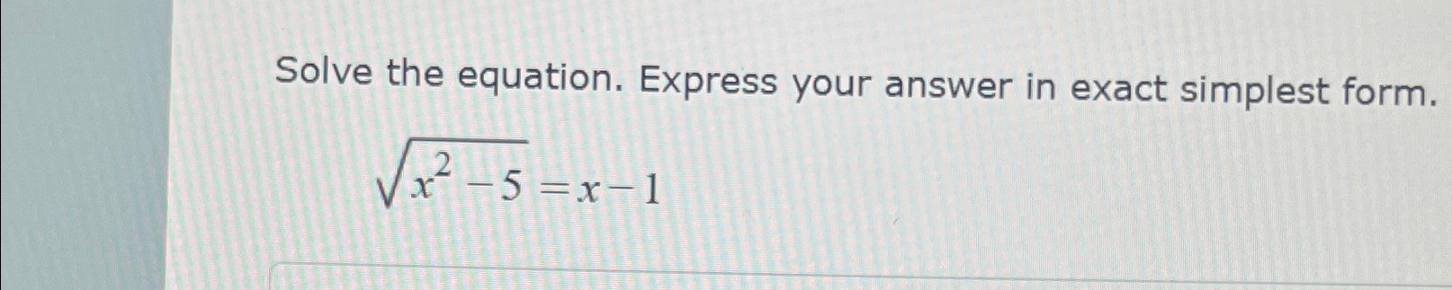 Solved Solve the equation. Express your answer in exact | Chegg.com