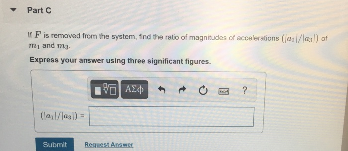 Solved Three objects with masses m1 = 4kg, m2 = 2kg and m3 = | Chegg.com