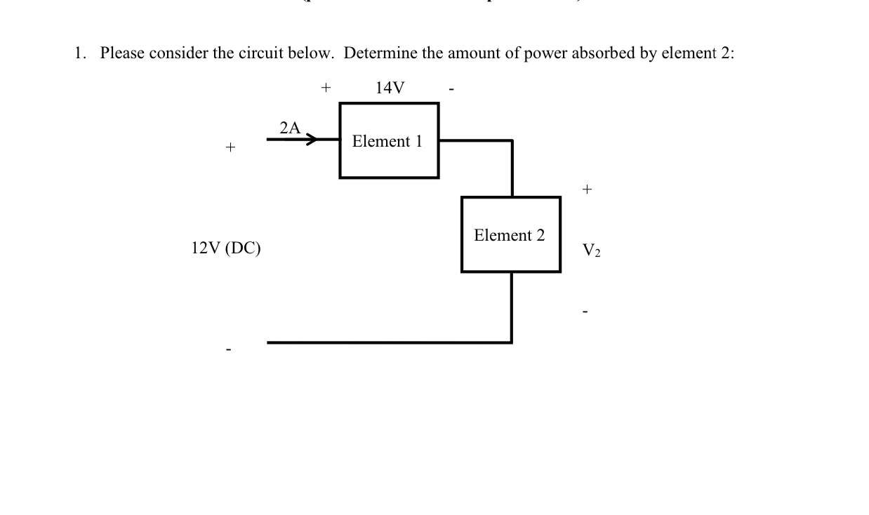 Solved 1) ﻿Please consider the circuit below. Determine the | Chegg.com