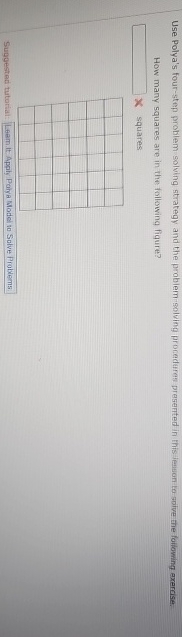 Solved Use Polya's four-step problem solving strategy and | Chegg.com