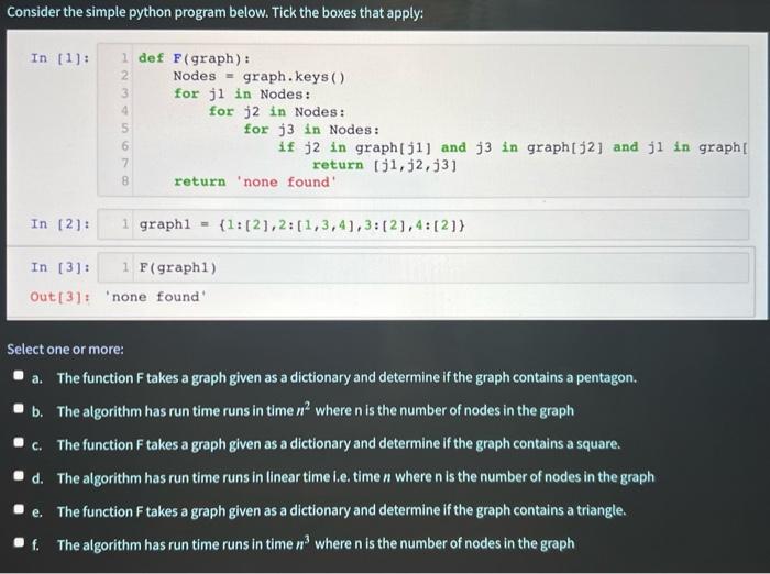 Solved In [1] Def F Graph Nodes Graph Keys For J1
