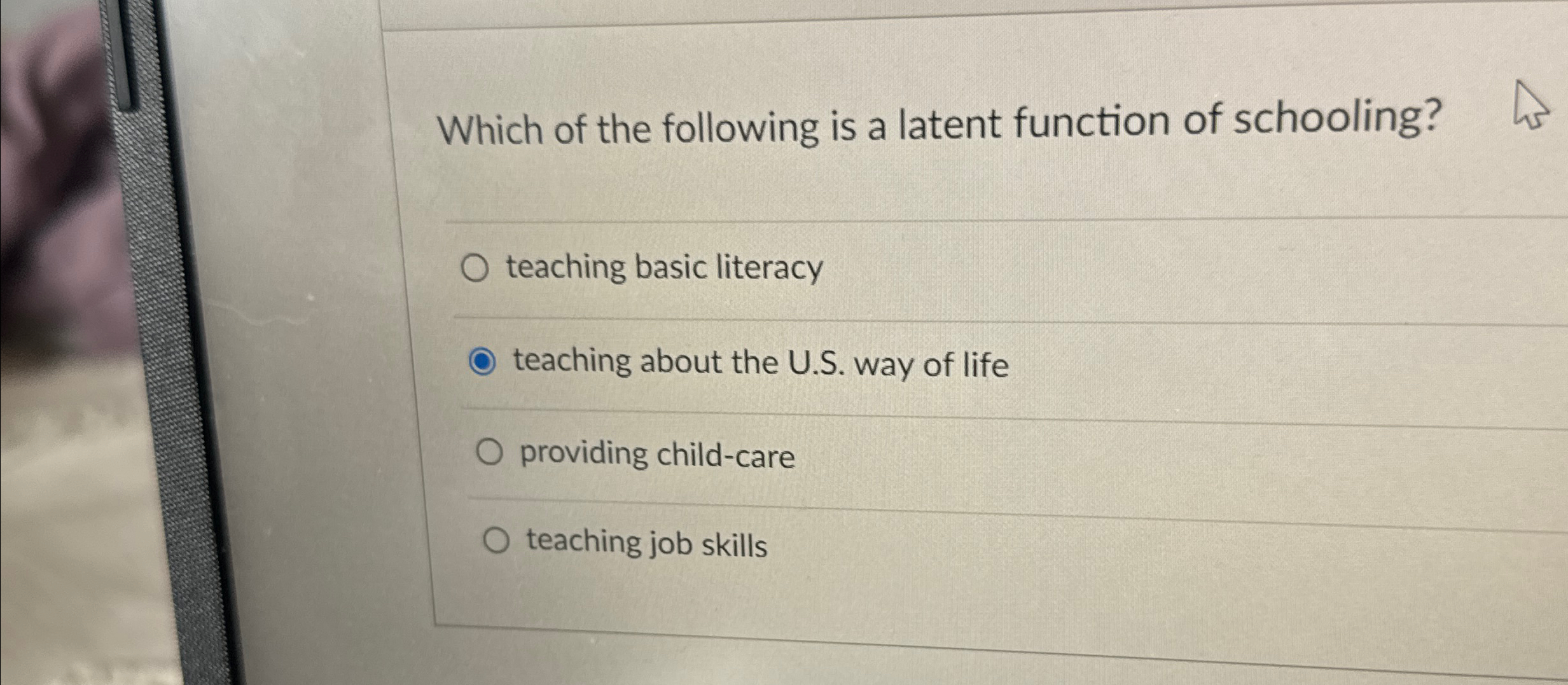 Solved Which of the following is a latent function of | Chegg.com