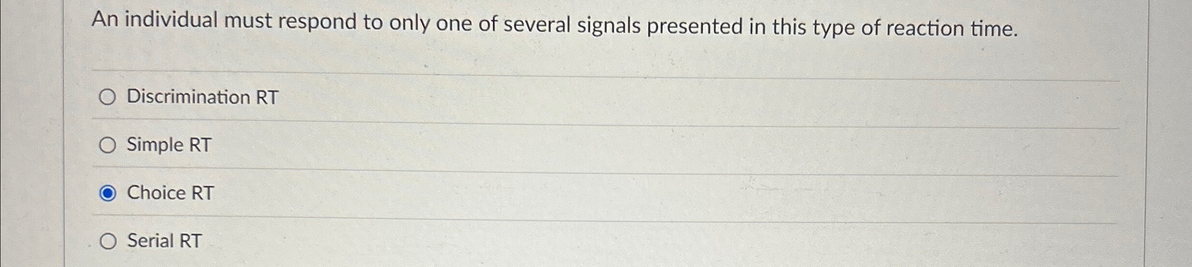 Solved An individual must respond to only one of several | Chegg.com
