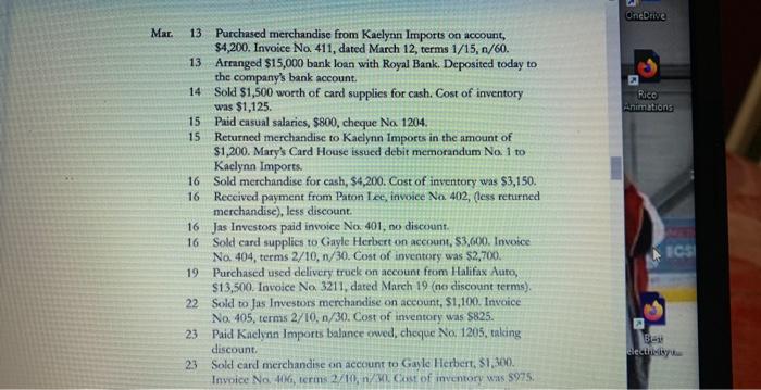Solved P7-2C. As the new accountant for Mary's Card House in | Chegg.com