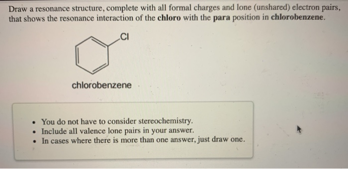 Solved draw a resonance structure, complete with all formal | Chegg.com