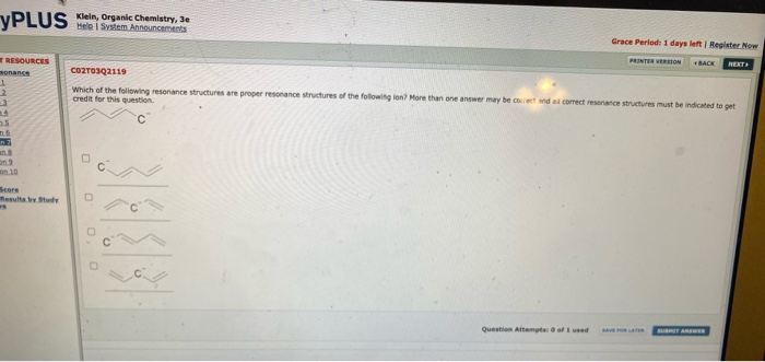 Solved PRINTER VERSION « 4 BACK JRCES Which of the following | Chegg.com