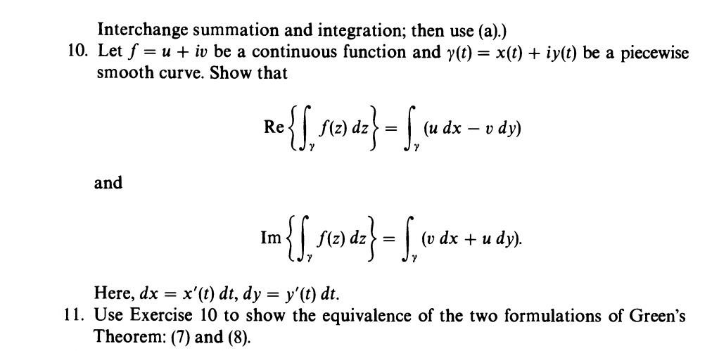 Solved Interchange summation and integration; then use (a).) | Chegg.com