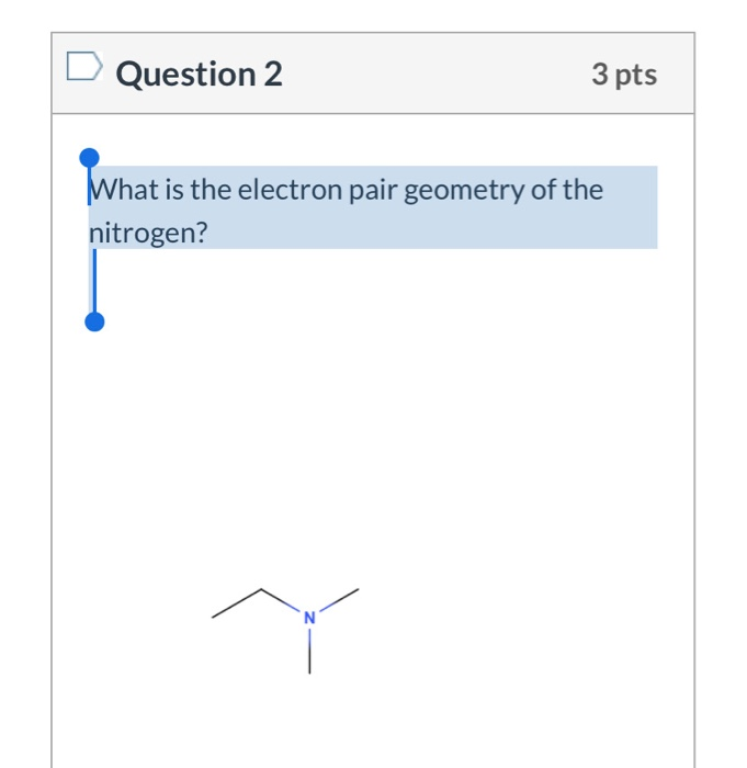 Solved What is the molecular geometry of the nitrogen in the | Chegg.com