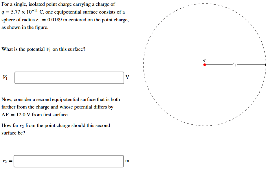 Solved For a single, isolated point charge carrying a charge | Chegg.com