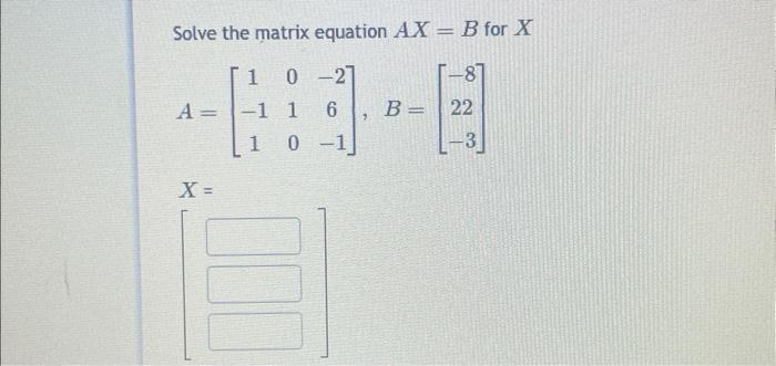 Solved Consider the following linear system of equations. | Chegg.com