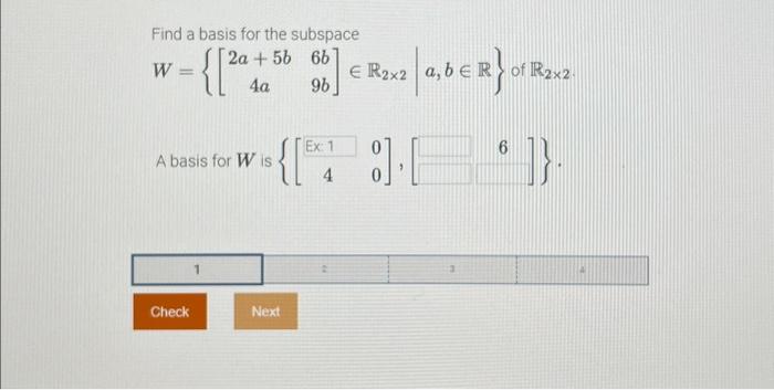 Solved Find a basis for the subspace | Chegg.com