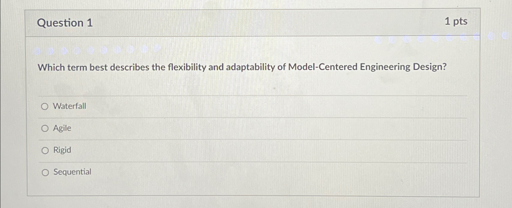 Solved Question 11ptsWhich term best describes the | Chegg.com