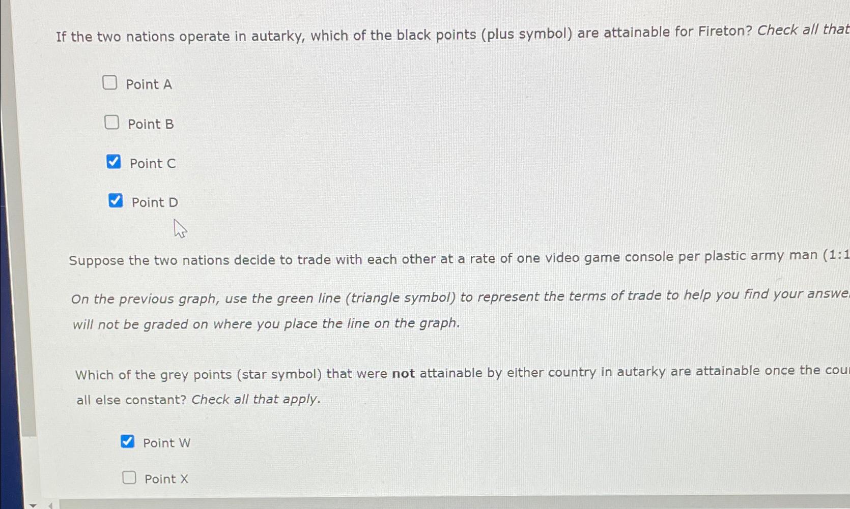 Solved If the two nations operate in autarky, which of the | Chegg.com