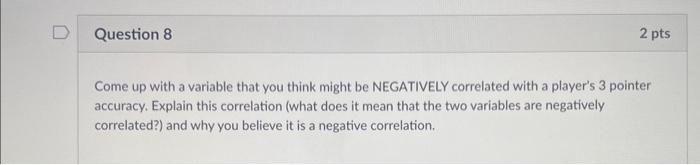 Solved Now it's time to calculate the correlation | Chegg.com