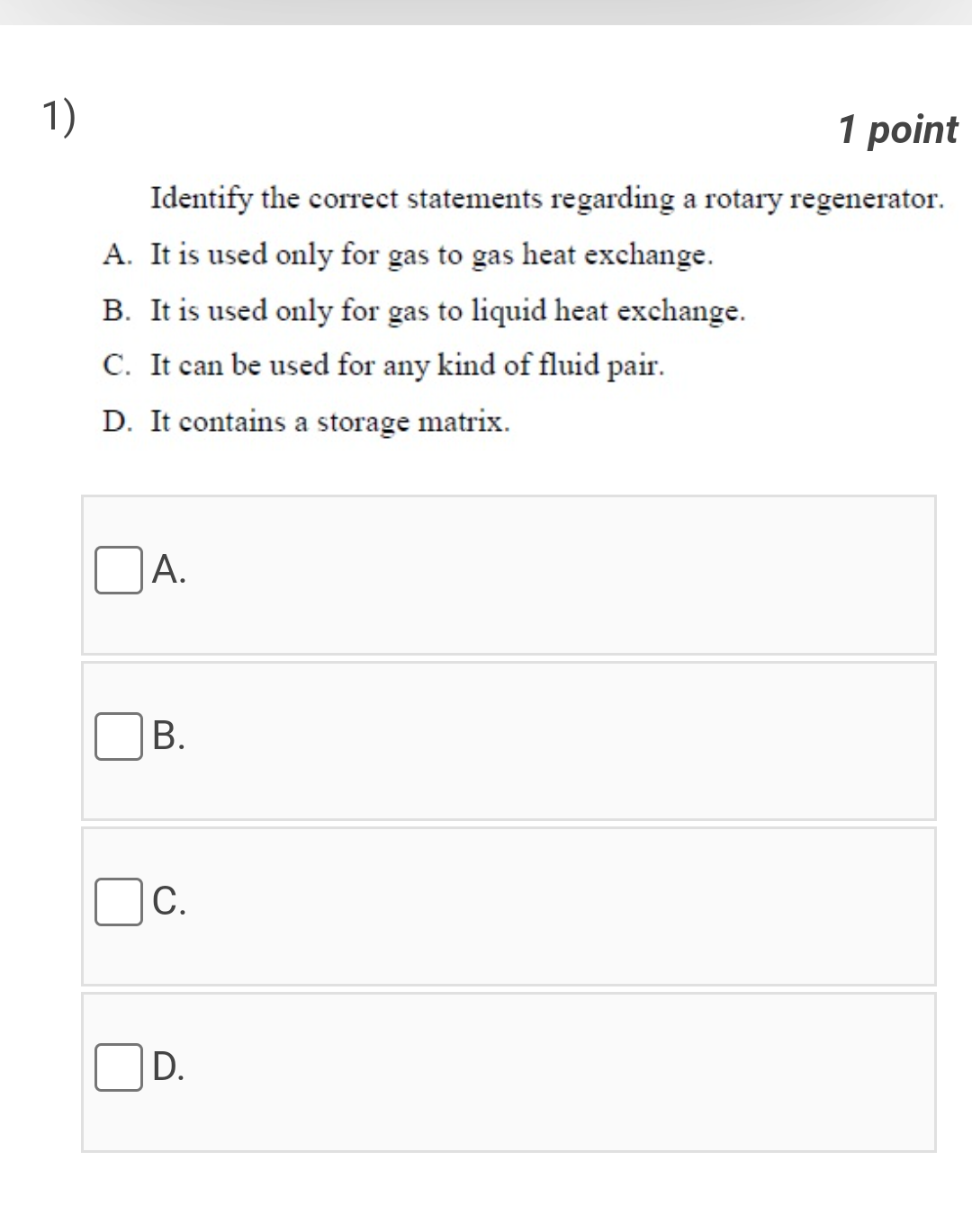 Solved 1) 1 point Identify the correct statements regarding | Chegg.com