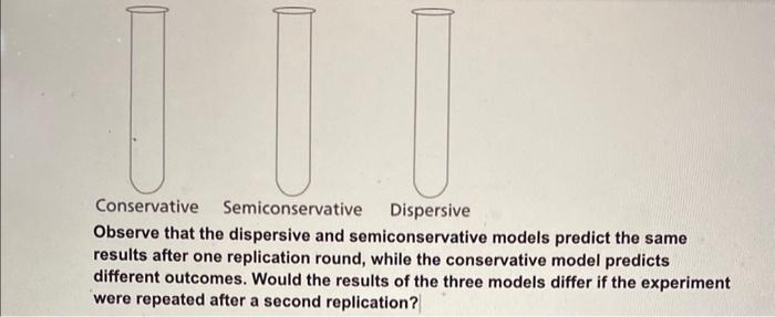 Solved Observe that the dispersive and semiconservative | Chegg.com