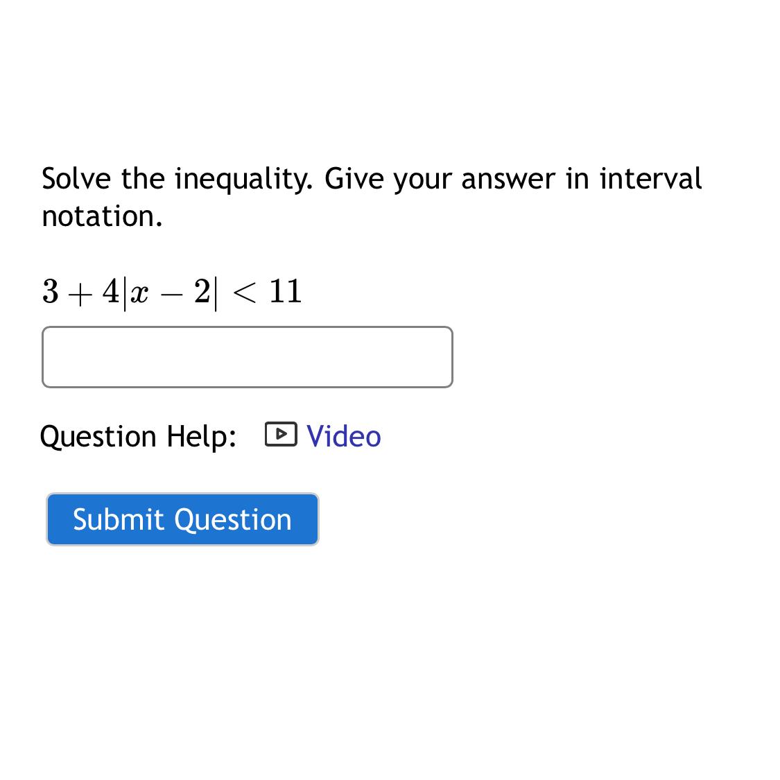 Solved Solve the inequality. Give your answer in interval | Chegg.com