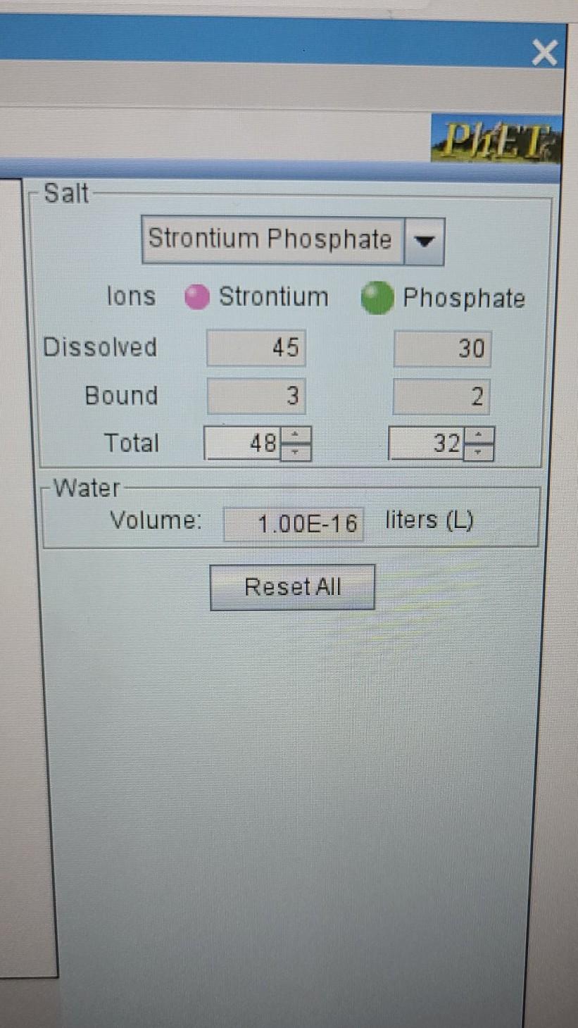 Solved Using the values of solubility obtained for Strontium | Chegg.com