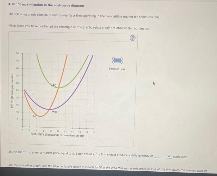 Solved 4. Profit maximization in the cost-curve diagram The | Chegg.com