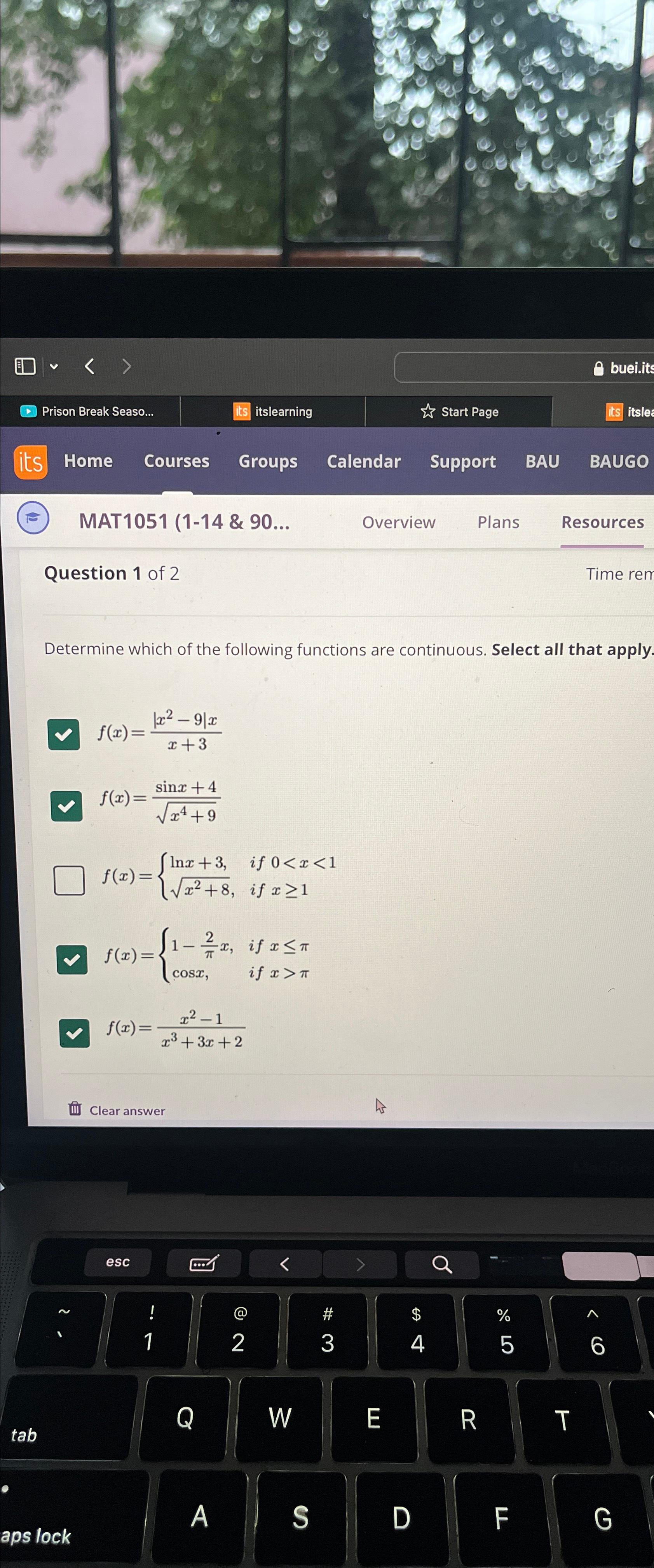 Solved How to solve(E) ﻿MAT1051 (1-14 ﻿& | Chegg.com