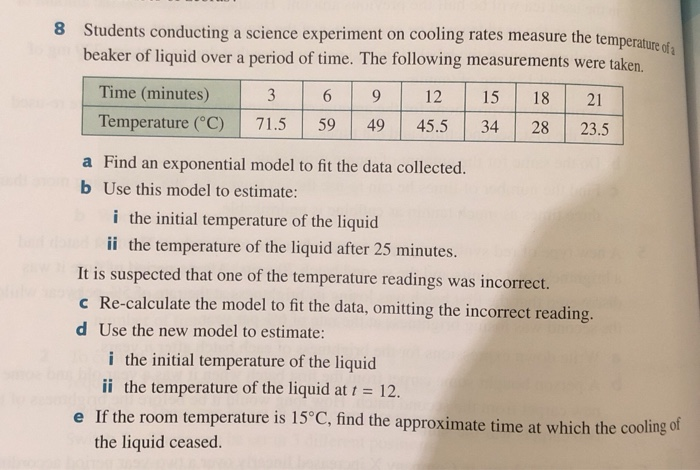 Solved 00 Students conducting a science experiment on | Chegg.com