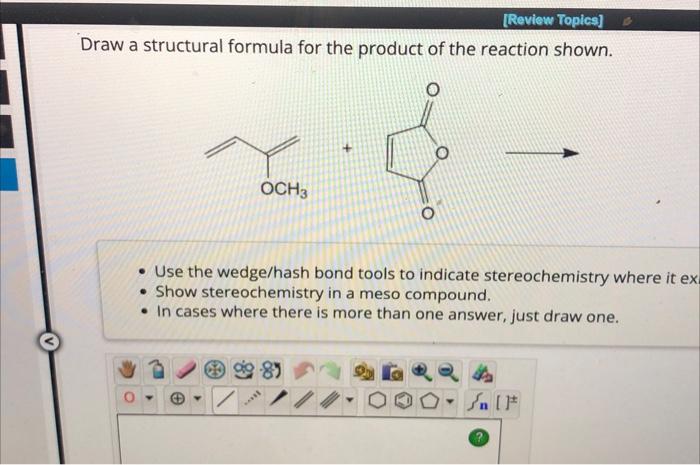 Solved Draw a structural formula for the product of the | Chegg.com