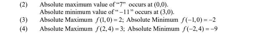 Solved I am not suppose to use Lagrange Multipliers. I must | Chegg.com