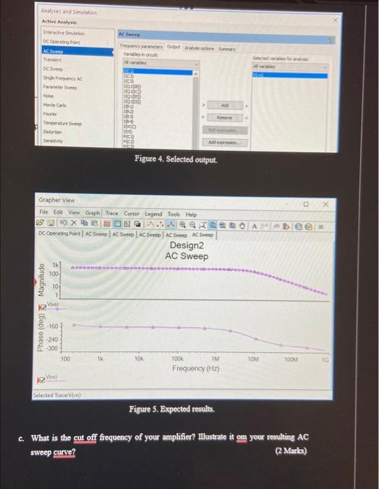 Solved Perform 'AC Sweep' analysis in Multisim to find | Chegg.com