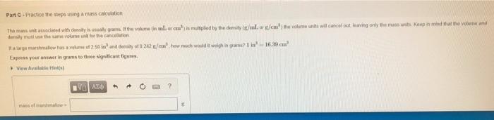 Solved Parc Practice the steps gros con The massa maciated | Chegg.com