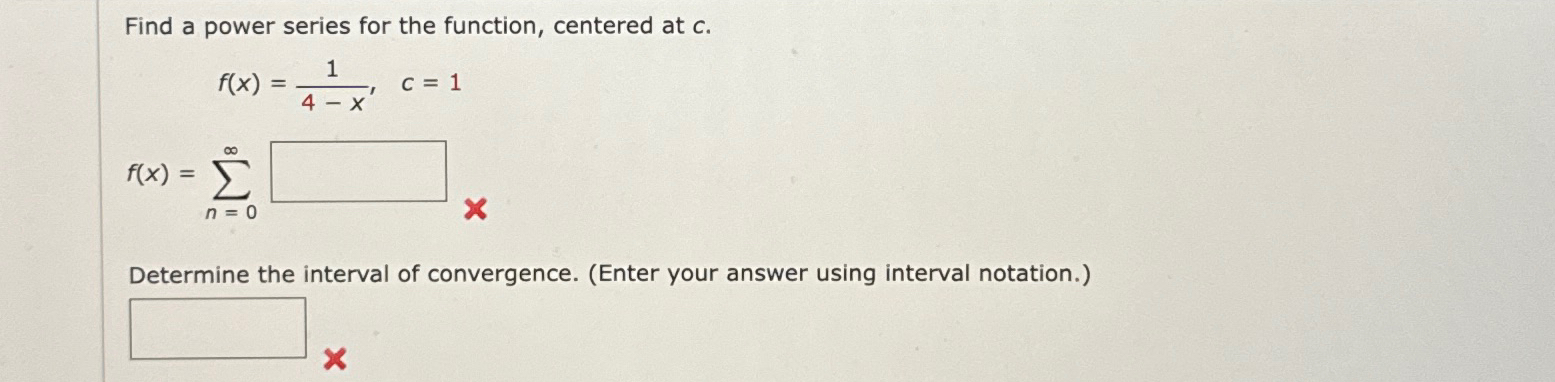 Solved Find a power series for the function, centered at | Chegg.com