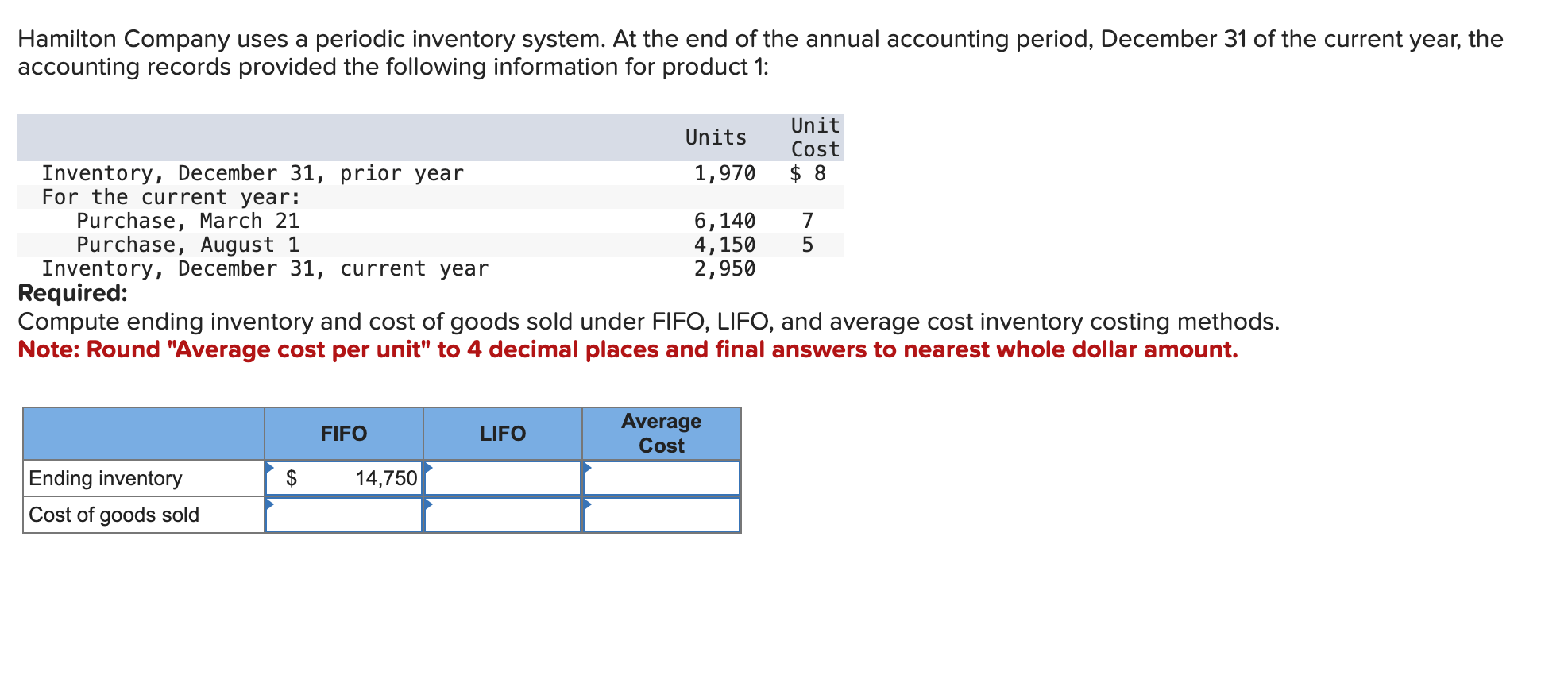 Solved Compute ending inventory and cost of goods sold under | Chegg.com Solved Compute ending inventory and cost of goods sold under | Chegg.com