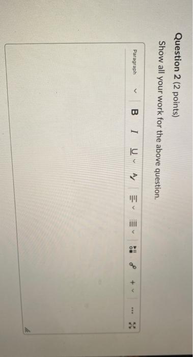 Solved Page 1 of 2 Question 1 (1 point) Calculate the number | Chegg.com