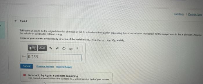 Solved Billiard ball A of mass mA=0.100 kg moving with speed | Chegg.com