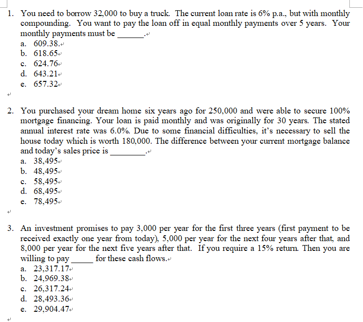 Solved You need to borrow 32,000 ﻿to buy a truck. The | Chegg.com