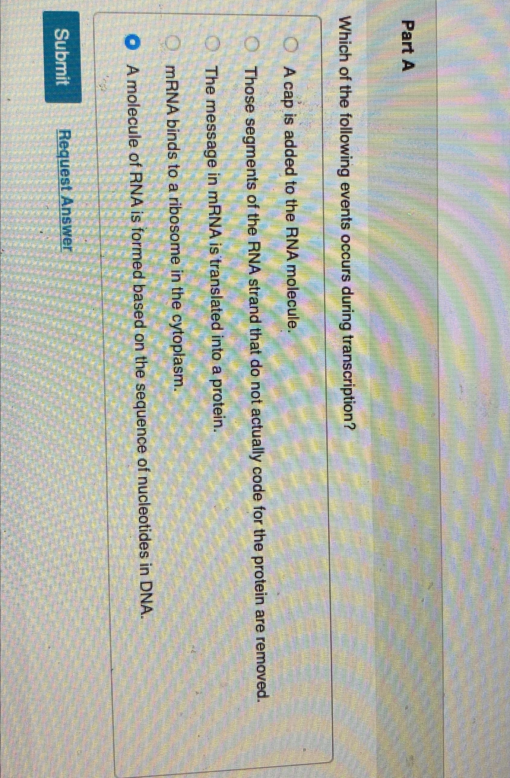 Solved Part AWhich of the following events occurs during | Chegg.com