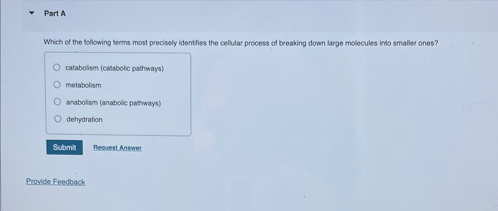 Solved Part AWhich of the following terms most precisely | Chegg.com