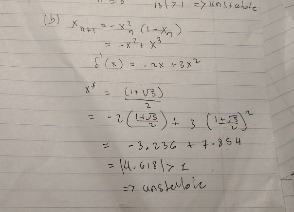 Solved B Use The Linearization Test To Determine If The