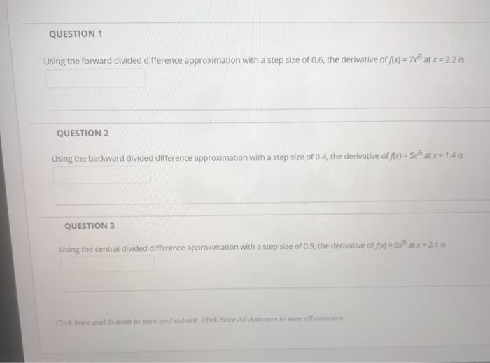 Solved QUESTION 1 Using the forward divided difference | Chegg.com