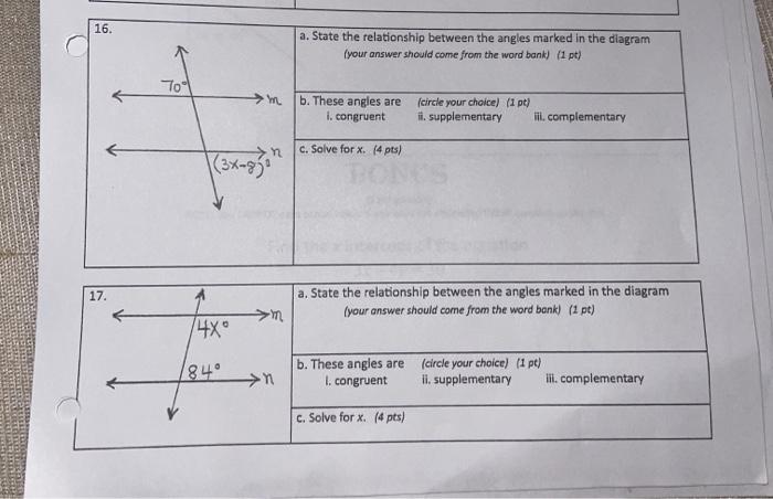Solved 16. a. State the relationship between the angles | Chegg.com
