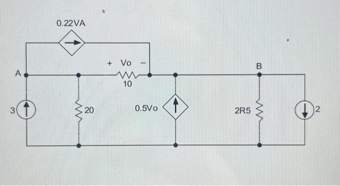 Solved Using node voltage method of circuit analysis, | Chegg.com