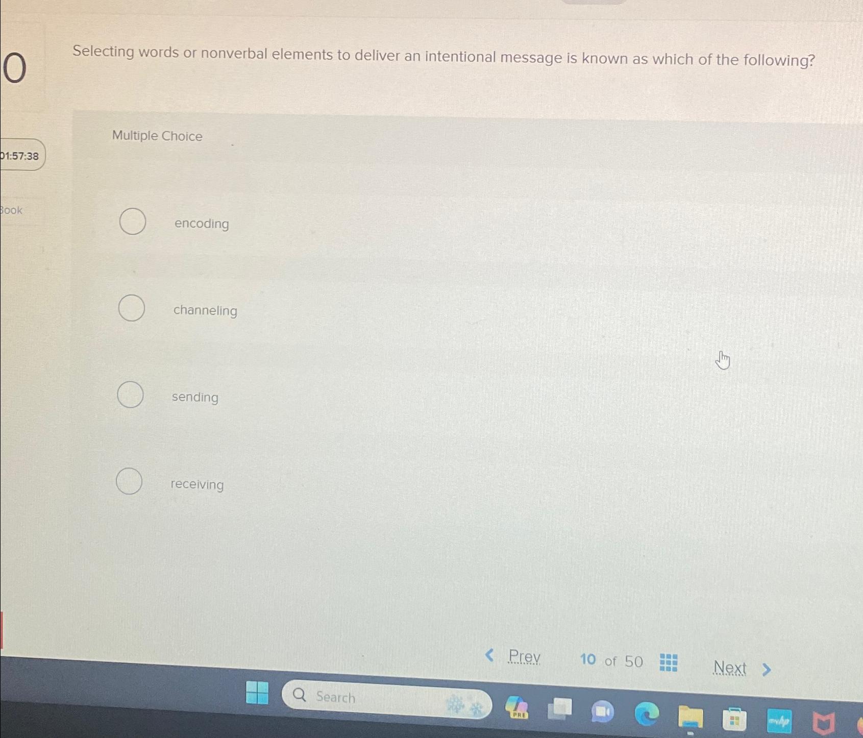Solved Selecting words or nonverbal elements to deliver an | Chegg.com
