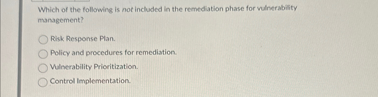 Solved Which of the following is not included in the | Chegg.com