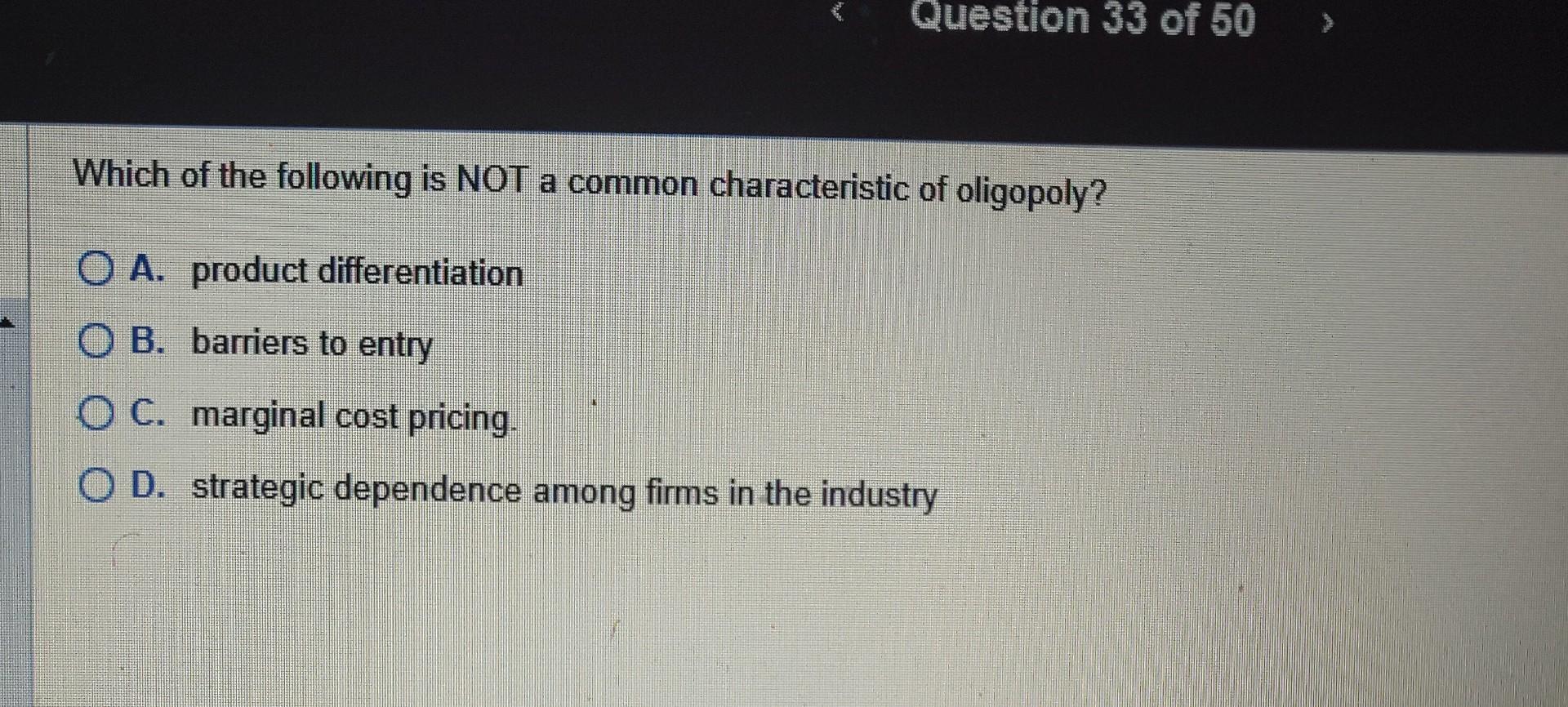 Solved Which of the following is NOT a common characteristic | Chegg.com