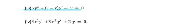 Solved olve the following differential equations by using | Chegg.com Solved olve the following differential equations by using | Chegg.com