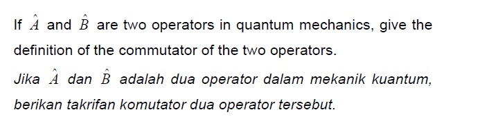 Solved If hat(A) ﻿and hat(B) ﻿are two operators in quantum | Chegg.com