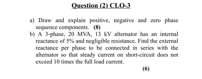 Solved a) Draw and explain positive, negative and zero phase | Chegg.com