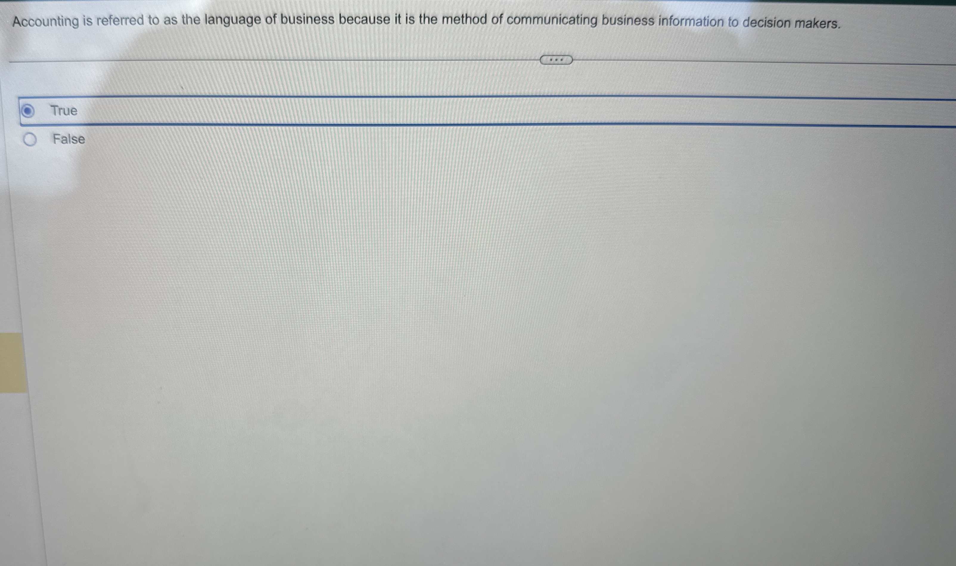 Solved Accounting is referred to as the language of business | Chegg.com