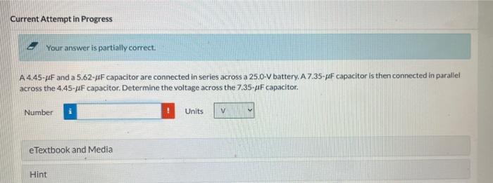 Solved A 4.45−μF and a 5.62−μF capacitor are connected in | Chegg.com