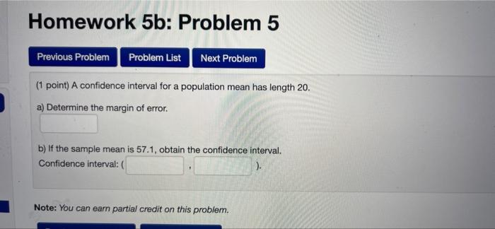 Solved Homework 5b: Problem 5 Previous Problem Problem List | Chegg.com