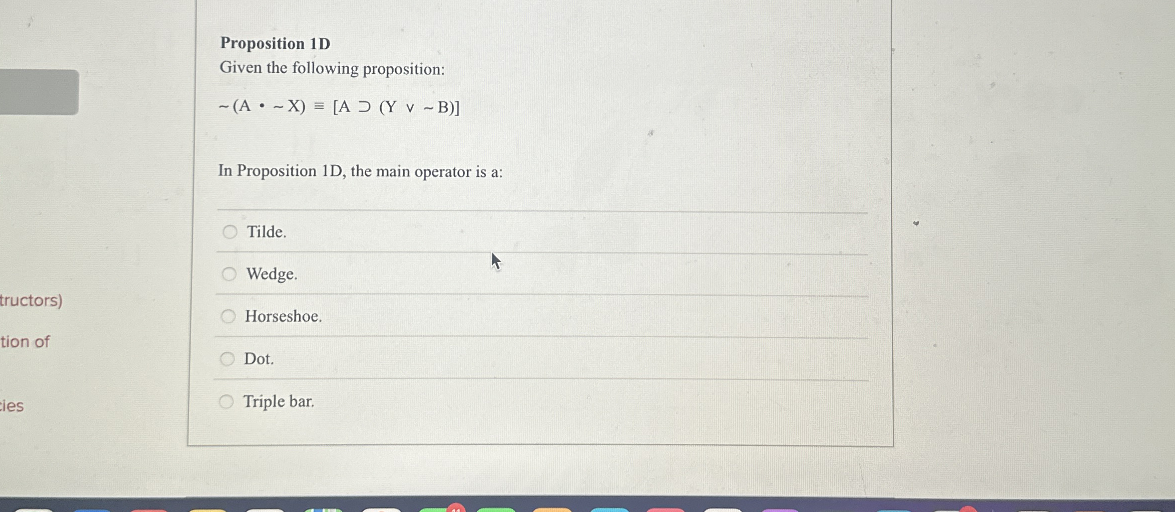 Solved Proposition 1DGiven the following | Chegg.com